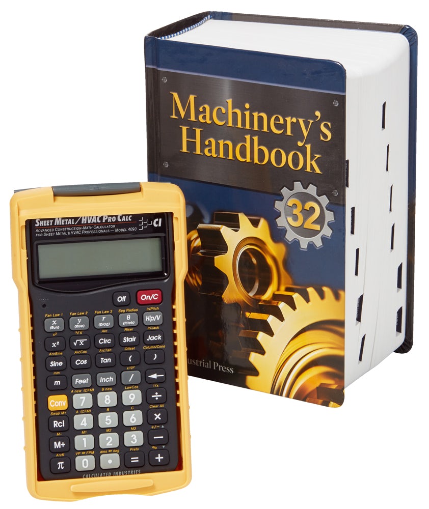 Machinery’s Handbook 32nd Edition & 4090 Sheet Metal / HVAC Pro Calc ...